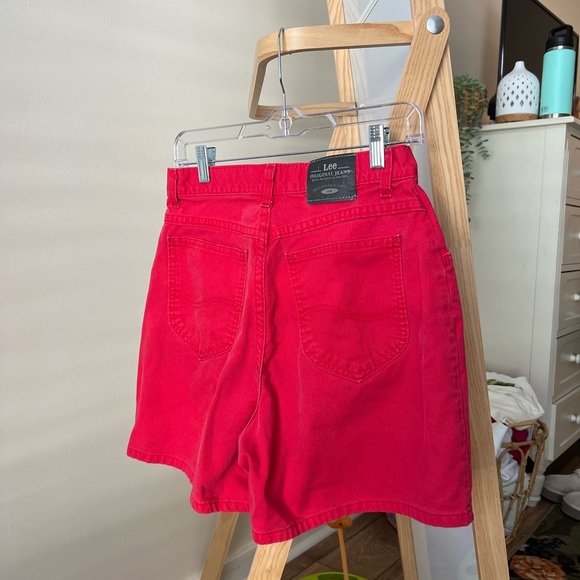 Lee | Shorts | Vintage Red Lee Shorts | Poshmark